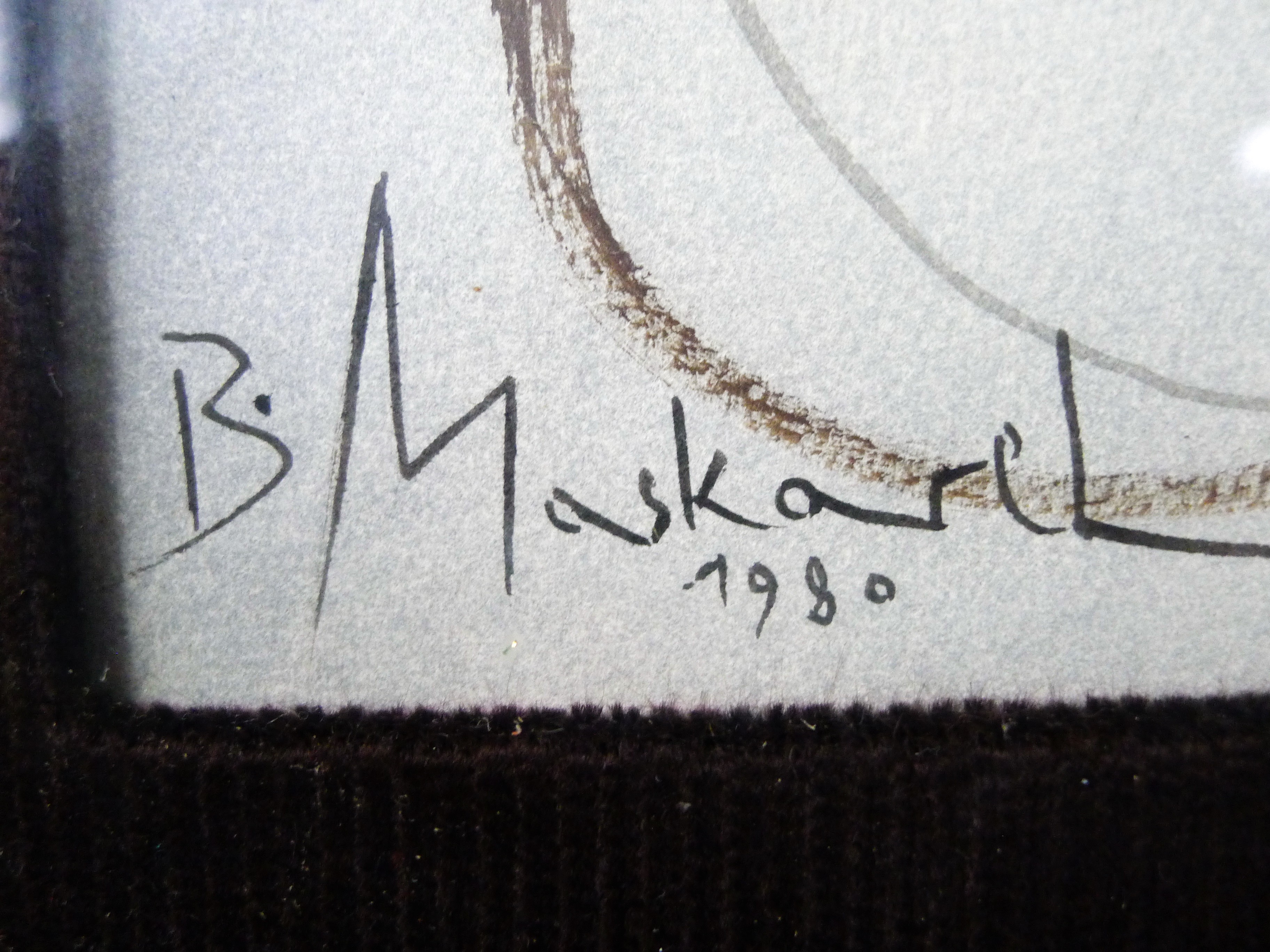 Bruno MASCARELLI (1926-2019), MADONE, TECHNIQUE MIXTE.