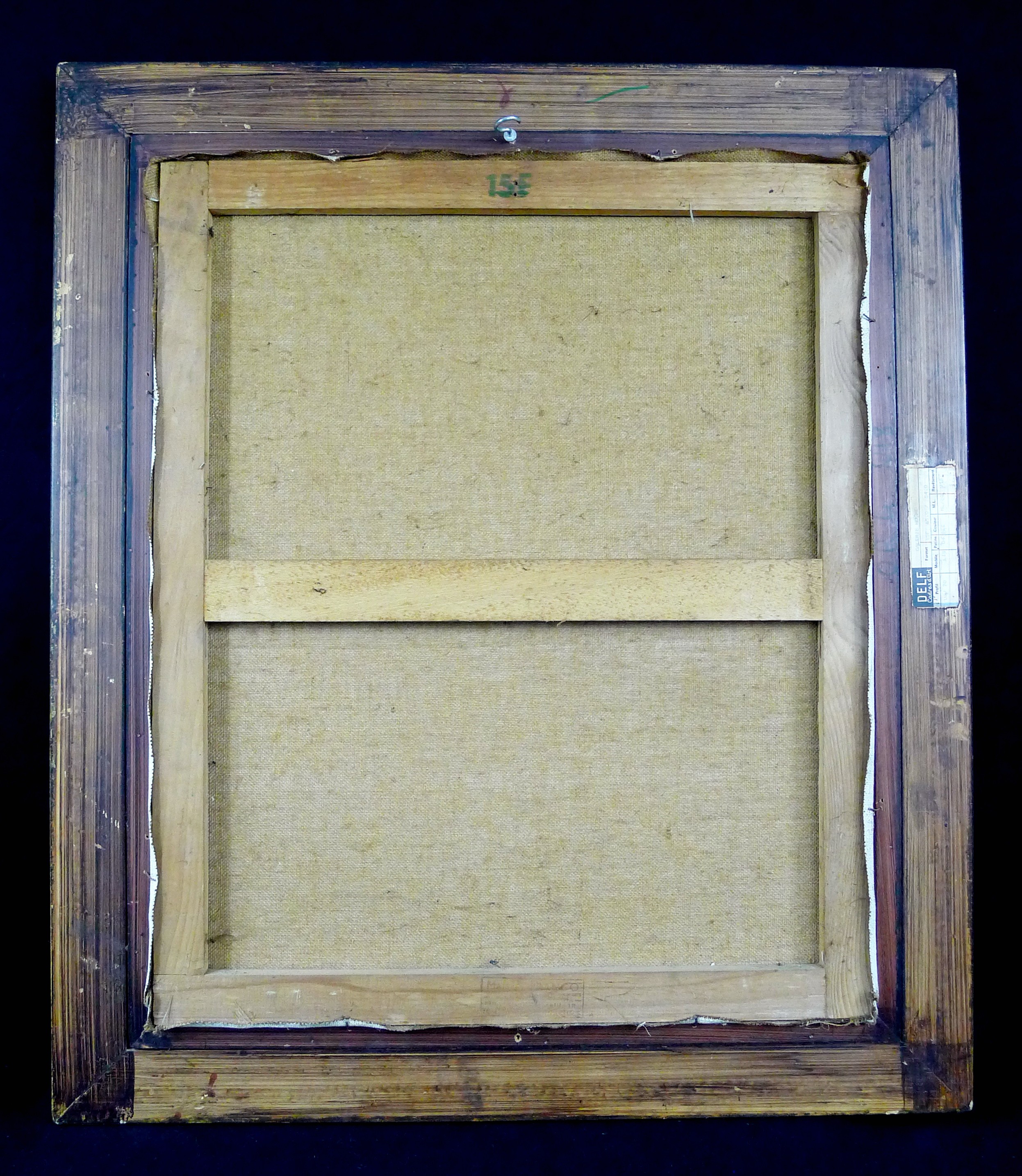 Jacques MORO-SERS (XXe s) , NATURE MORTE, VUE SUR MER. HUILE SUR TOILE.